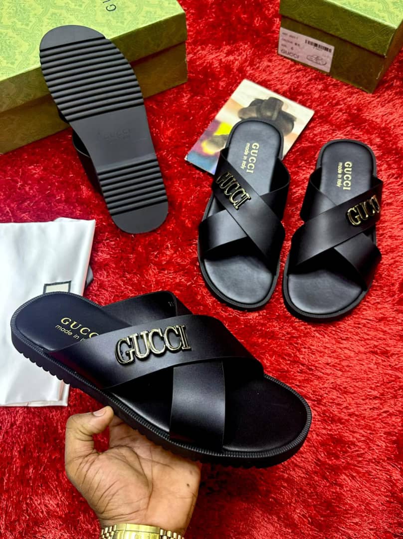 Sleek Men’s Cross Slides – Zuristeps® | Premium Men’s Shoes ...